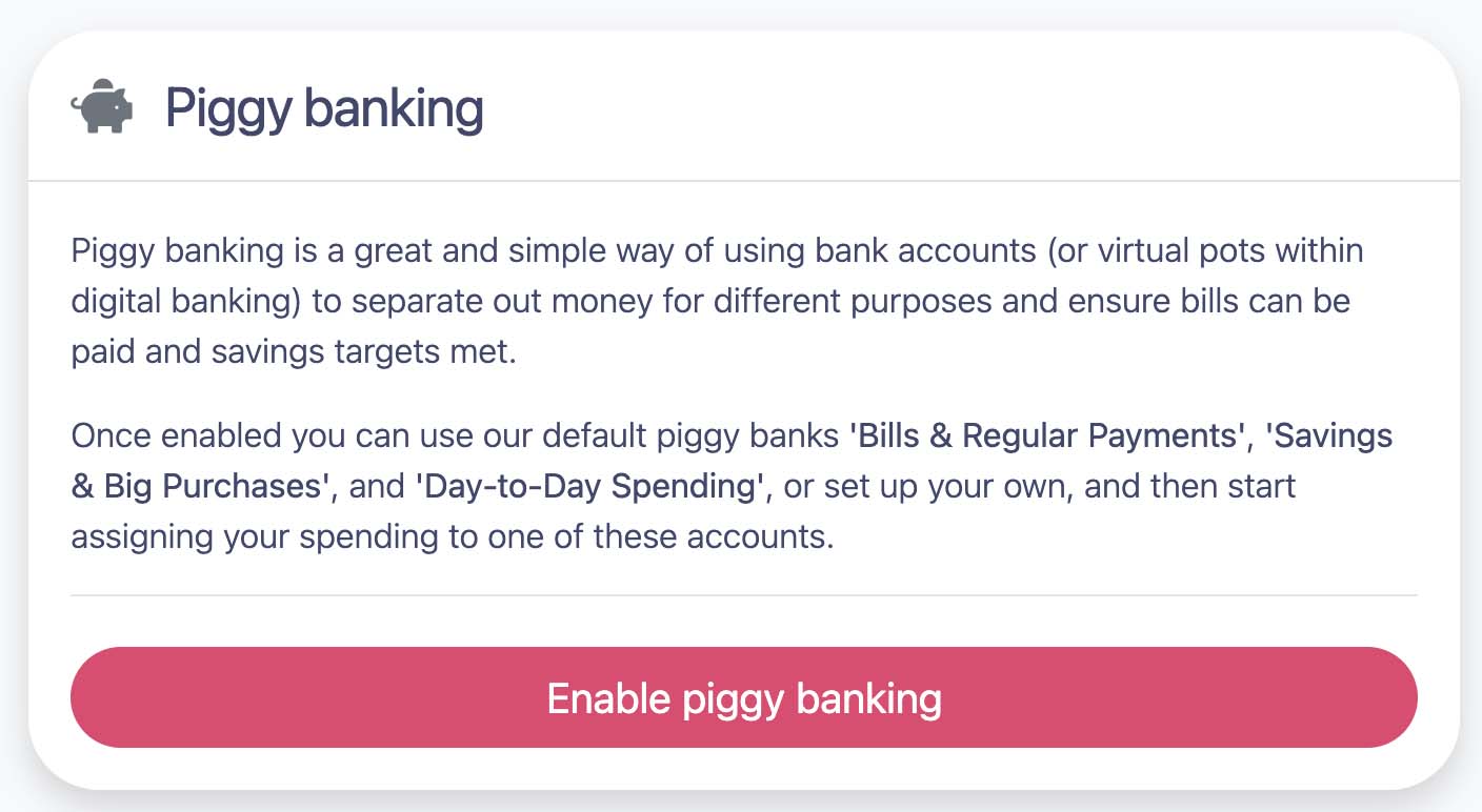 How to use piggy banking